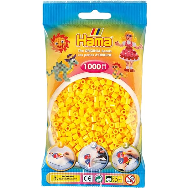 Hama Beads | Hama Beads 1000 Pieces in Yellow | Childplay Melbourne ...