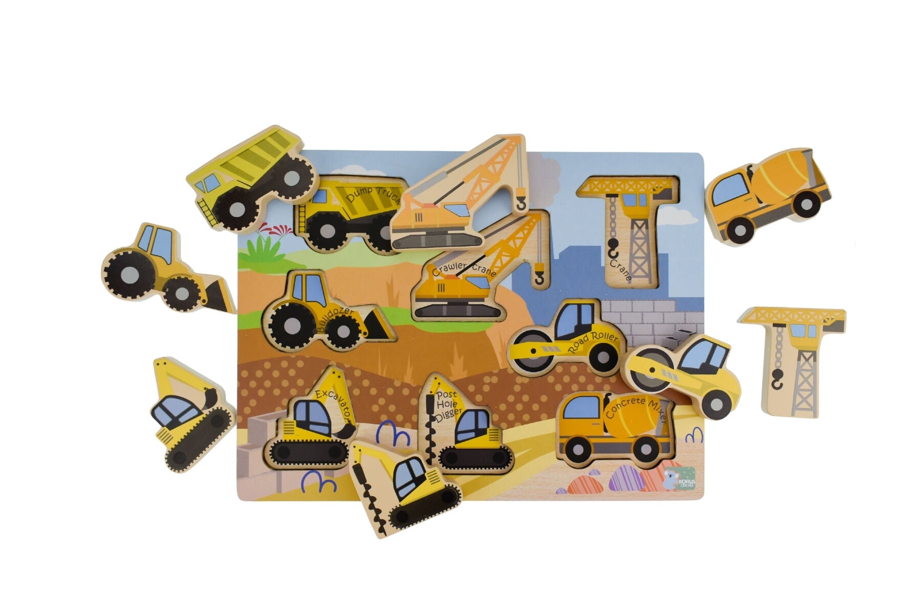 Koala Dream - Chunky Puzzle Construction Vehicles – Childplay Melbourne