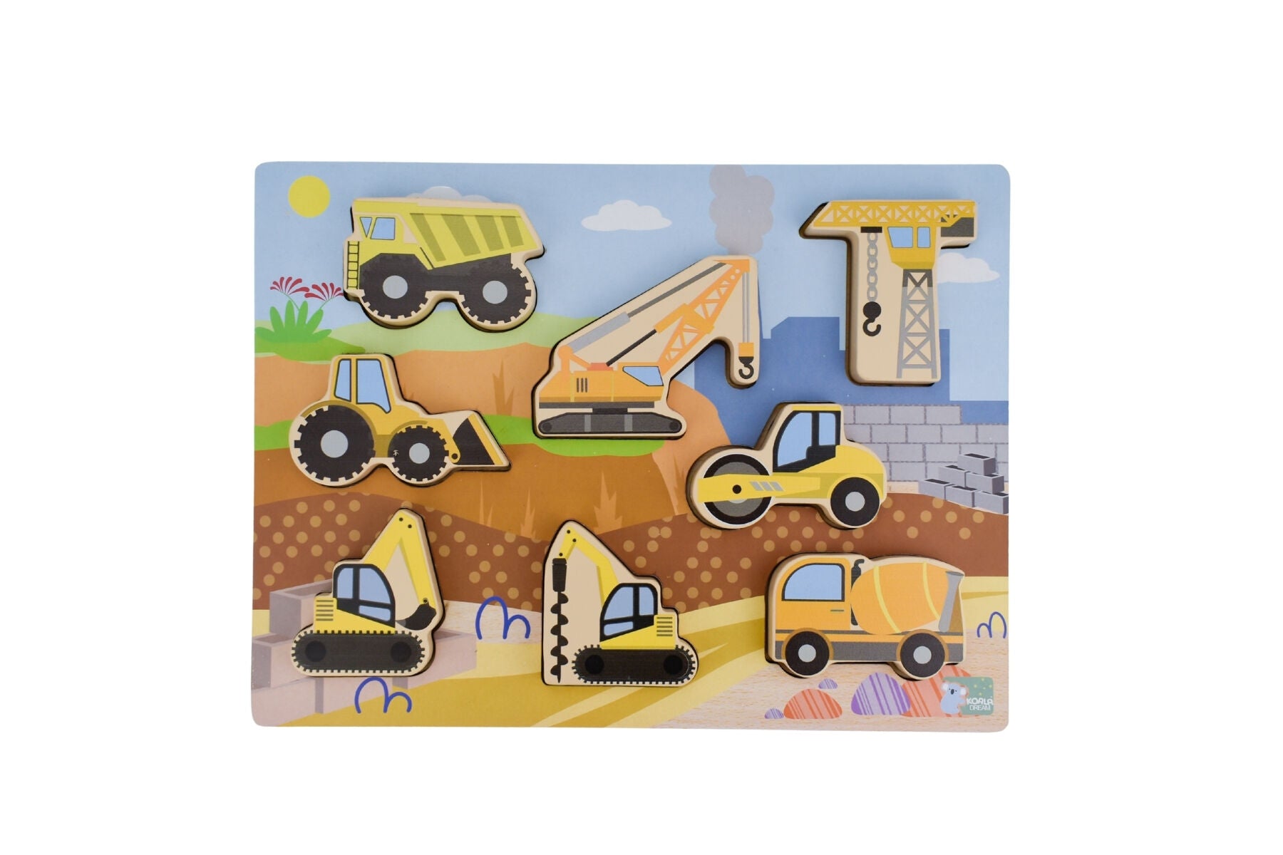 Koala Dream - Chunky Puzzle Construction Vehicles – Childplay Melbourne
