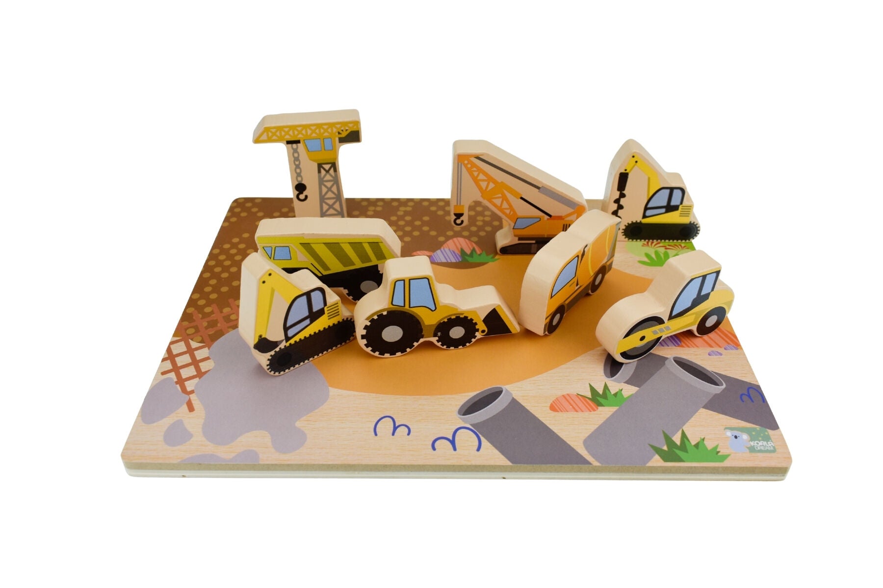 Koala Dream - Chunky Puzzle Construction Vehicles – Childplay Melbourne