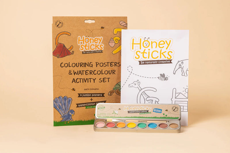Honeysticks - Colouring Posters & Watercolour Activity Set – Childplay ...