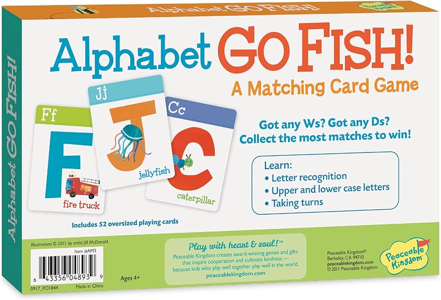 Peaceable Kingdom - Alphabet Go Fish! – Childplay Melbourne