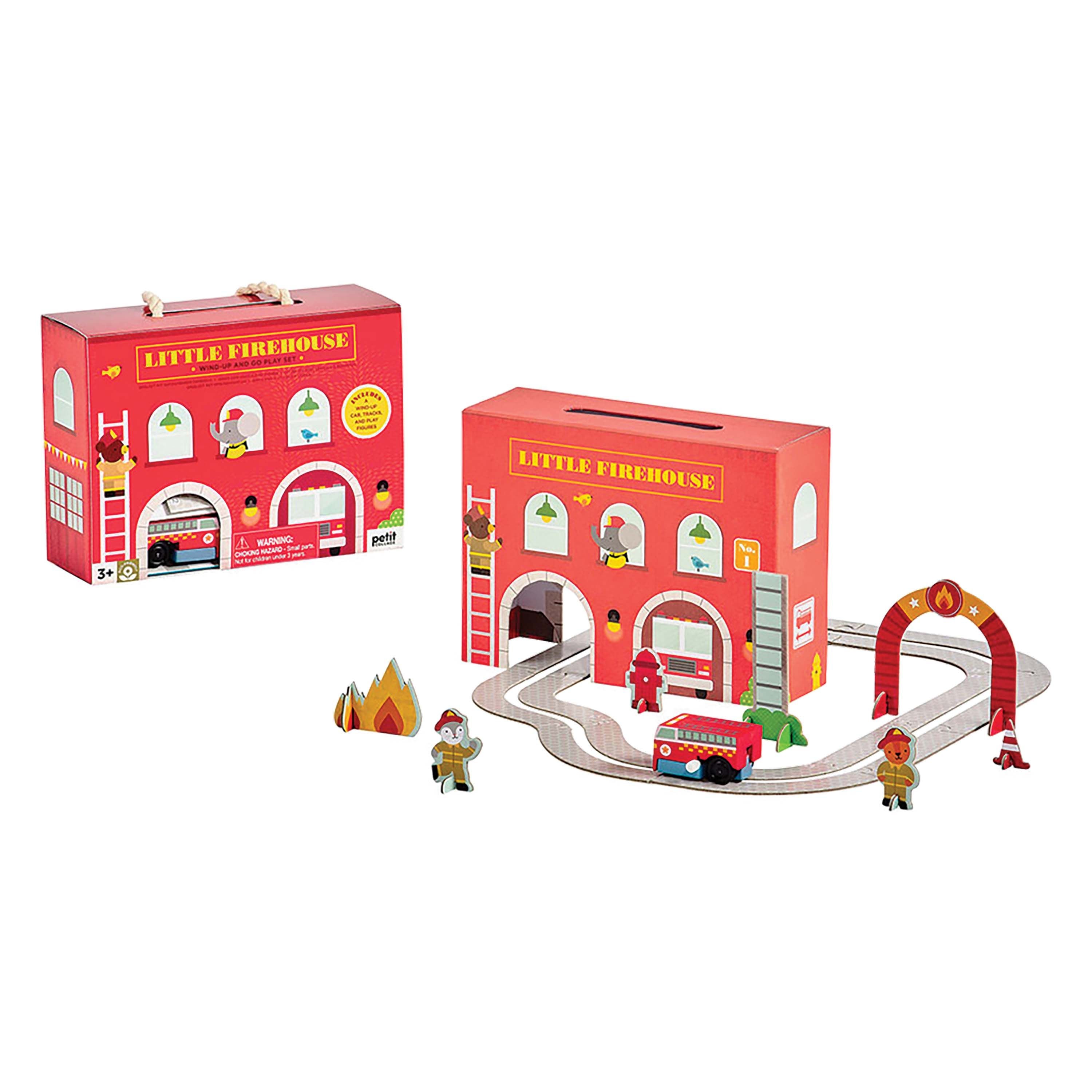 Petit Collage - Little Firehouse Wind-Up and Go Playset – Childplay ...