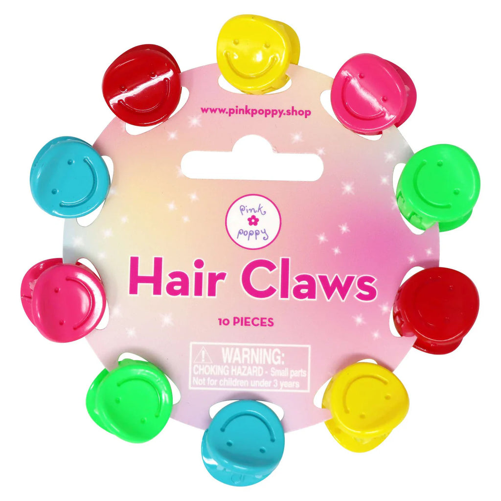 Pink Poppy - Smiley Face Hair Claws – Childplay Melbourne