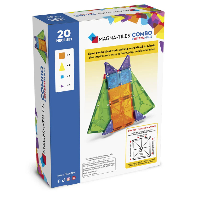 Magna-Tiles- Micromags Combo 20 piece set – Childplay Melbourne