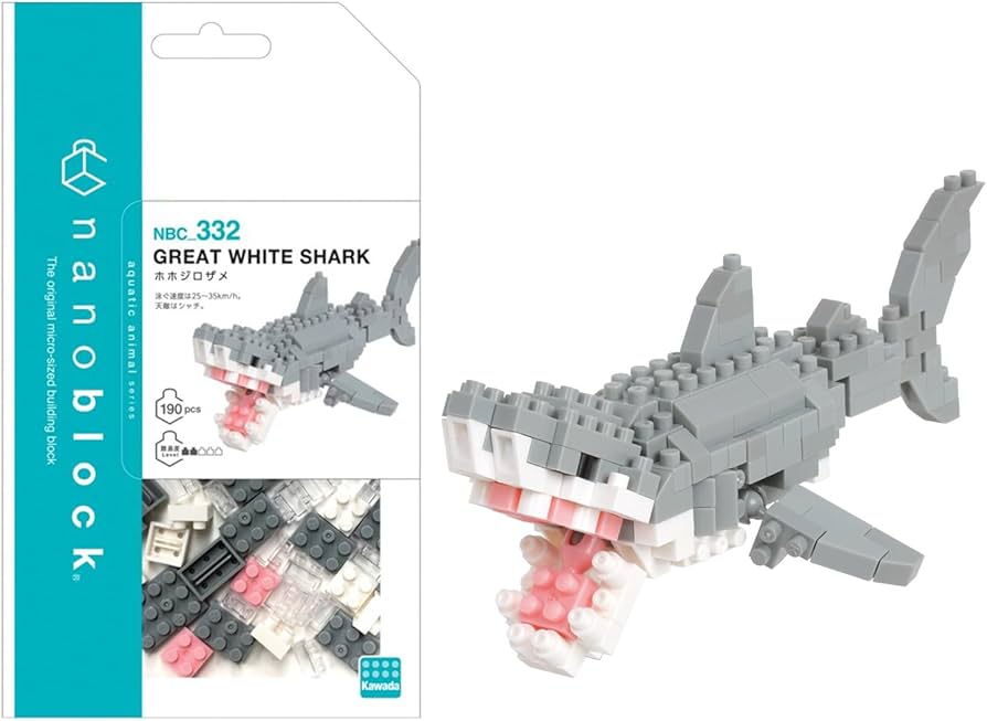 Nanoblocks- Great White Shark – Childplay Melbourne