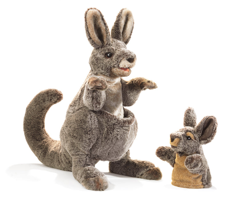 Folkmanis Kangaroo with Joey Puppet – Childplay Melbourne