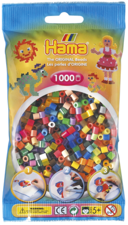 Hama Beads | Hama Beads 1000 Pieces in Bold Colors | Childplay ...