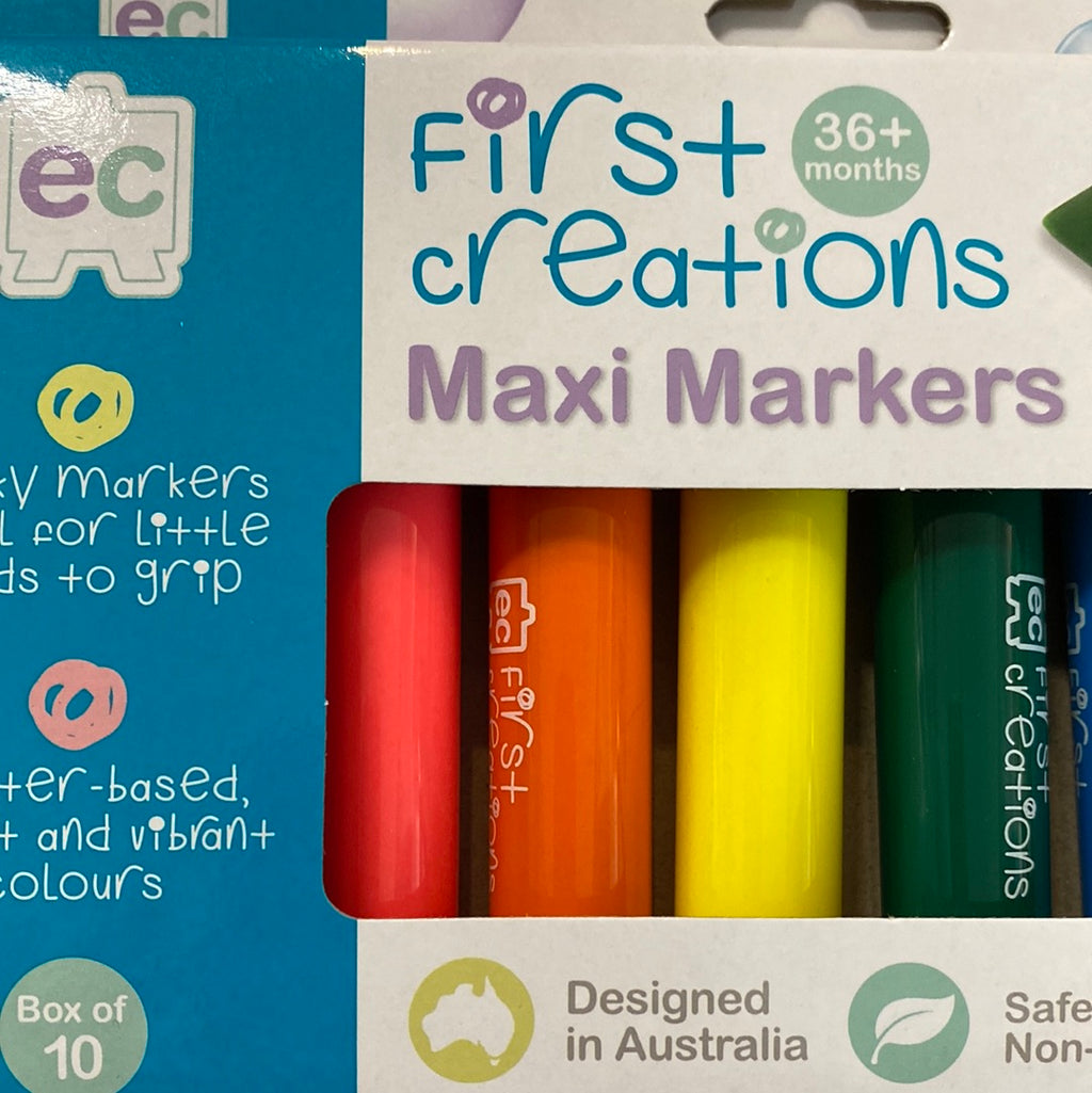 First Creations - Maxi Markers box 10 – Childplay Melbourne