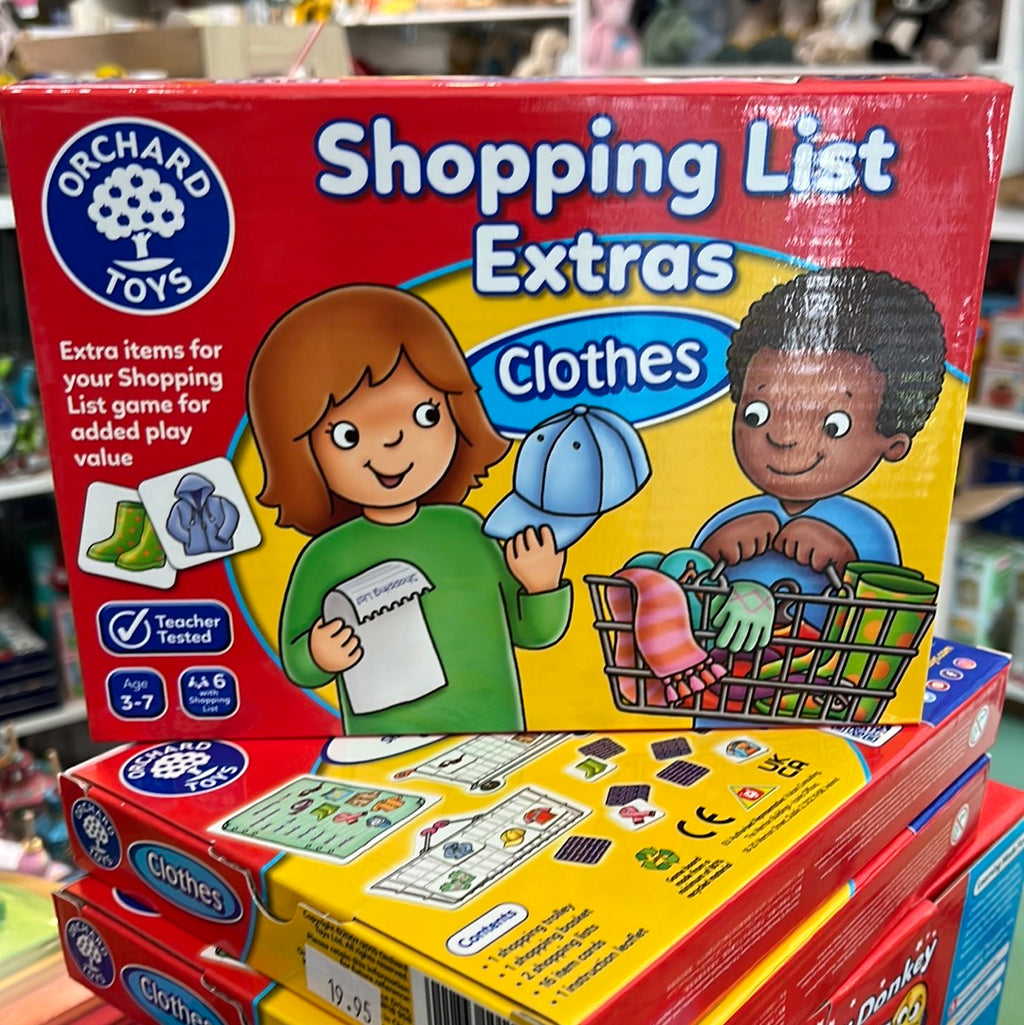Orchard Toys - Shopping List Extras Clothes – Childplay Melbourne