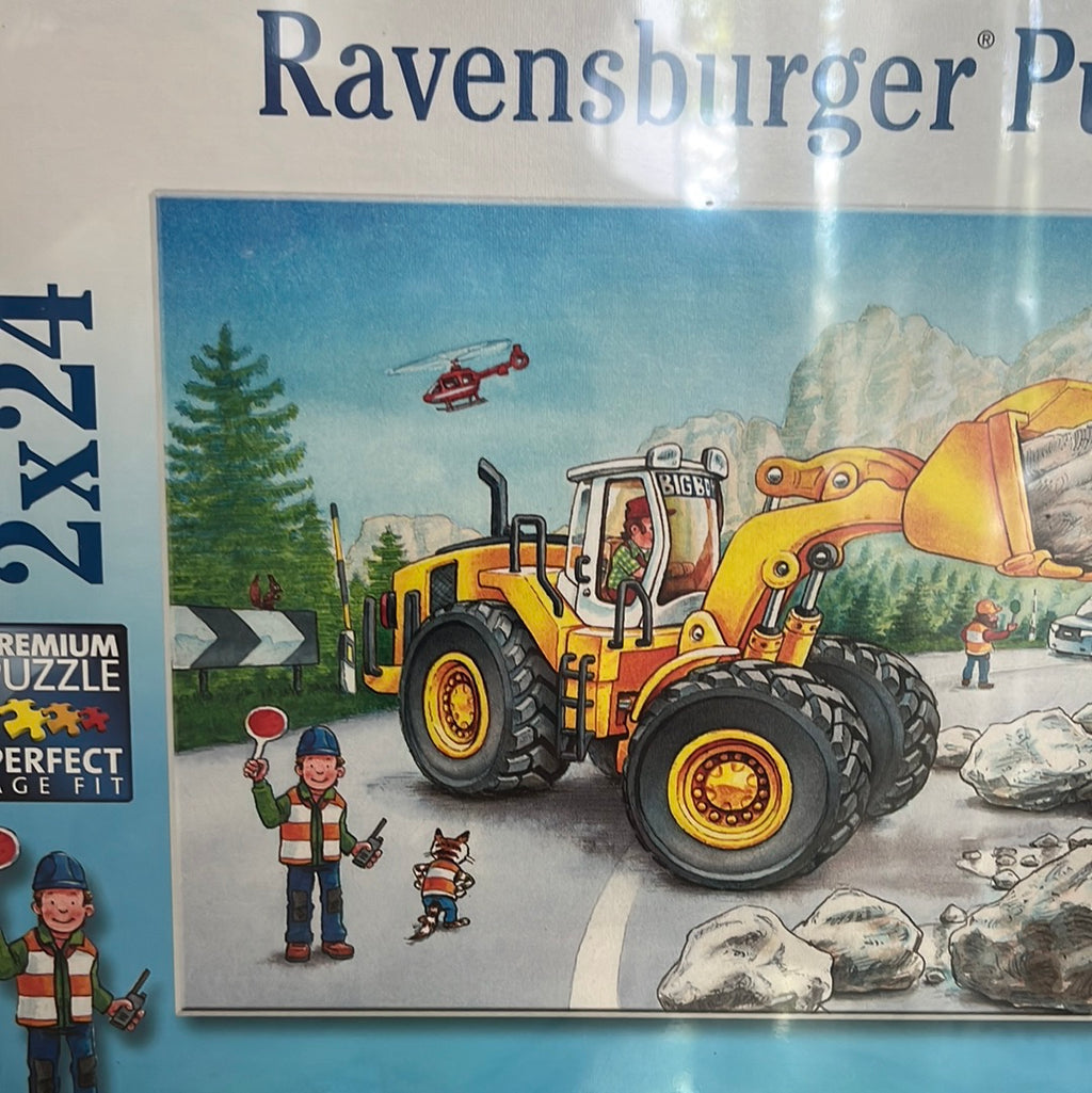 Ravensburger Puzzle 2x24pc Diggers at Work – Childplay Melbourne