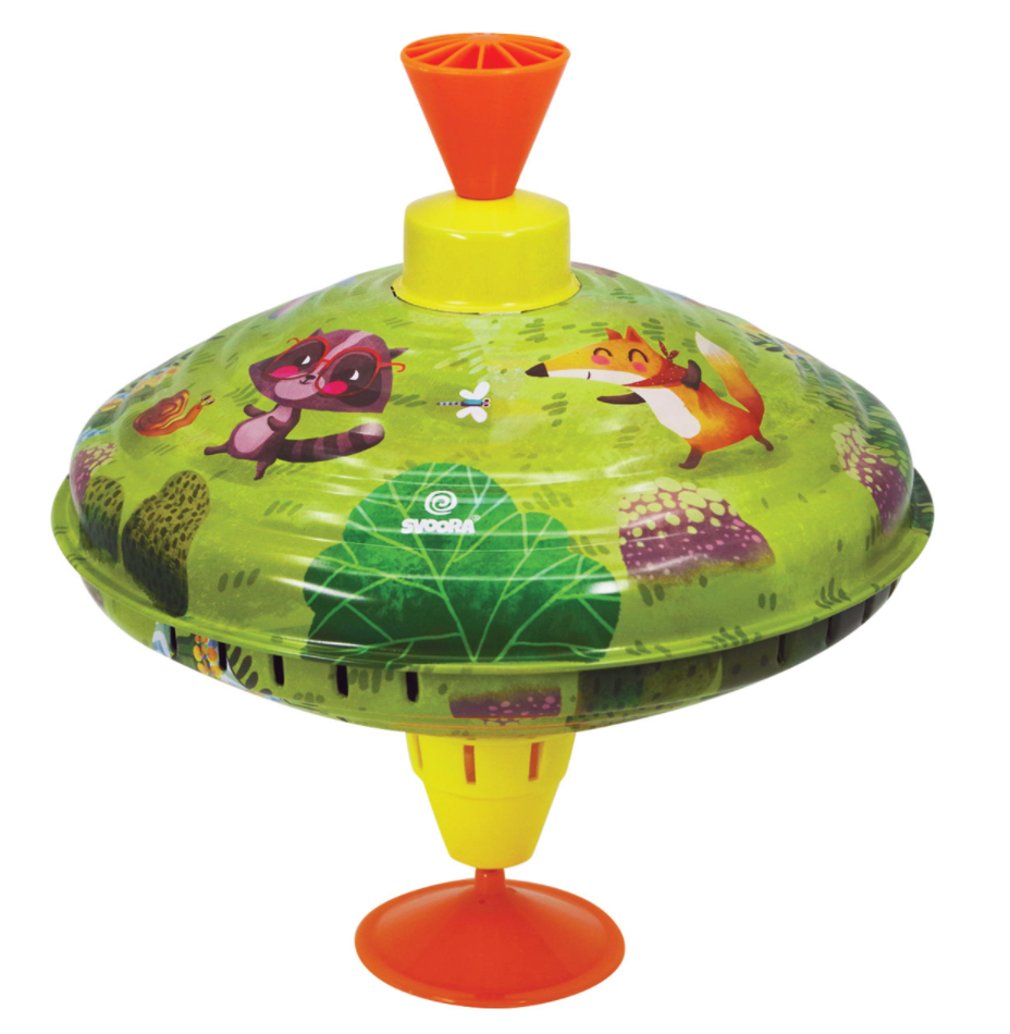 Spinning Top - Tin, Forest Theme – Childplay Melbourne